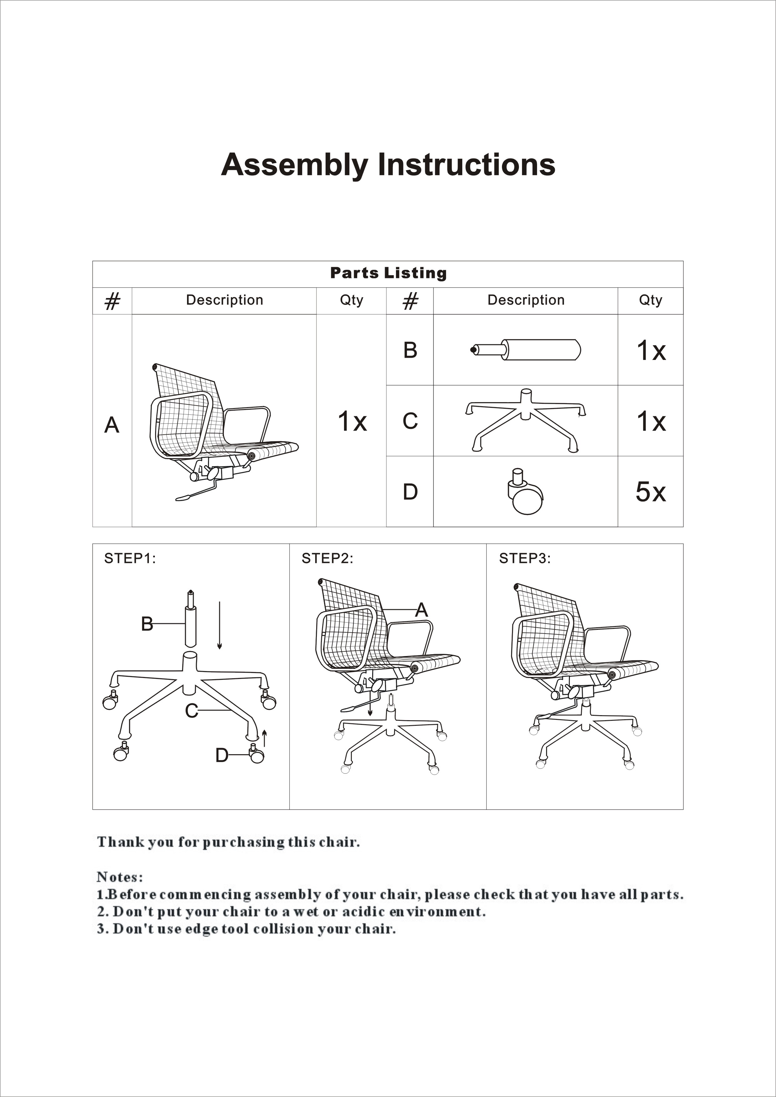 Assembly Instructions