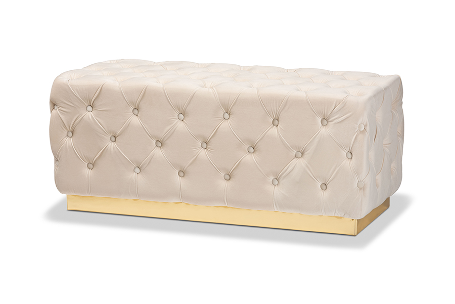 WoW | Baxton Studio Glamour Corrine Series Ottomans | Enhance Your ...