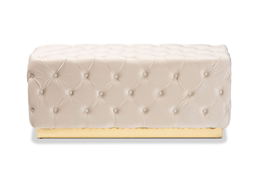 WoW | Baxton Studio Glamour Corrine Series Ottomans | Enhance Your ...